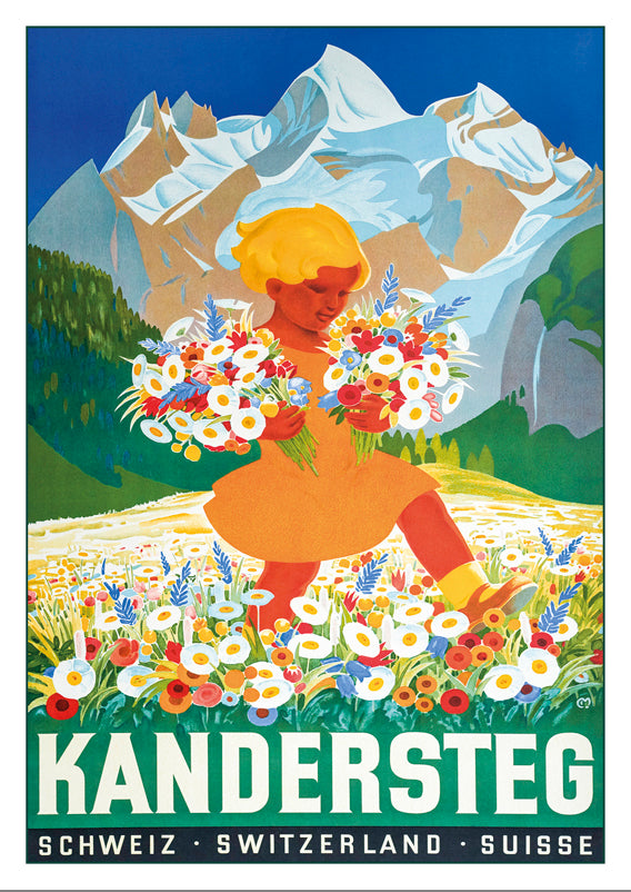 Postcard KANDERSTEG - Poster by Carl Moos - 1932 – LIGHTMOTIF EDITIONS